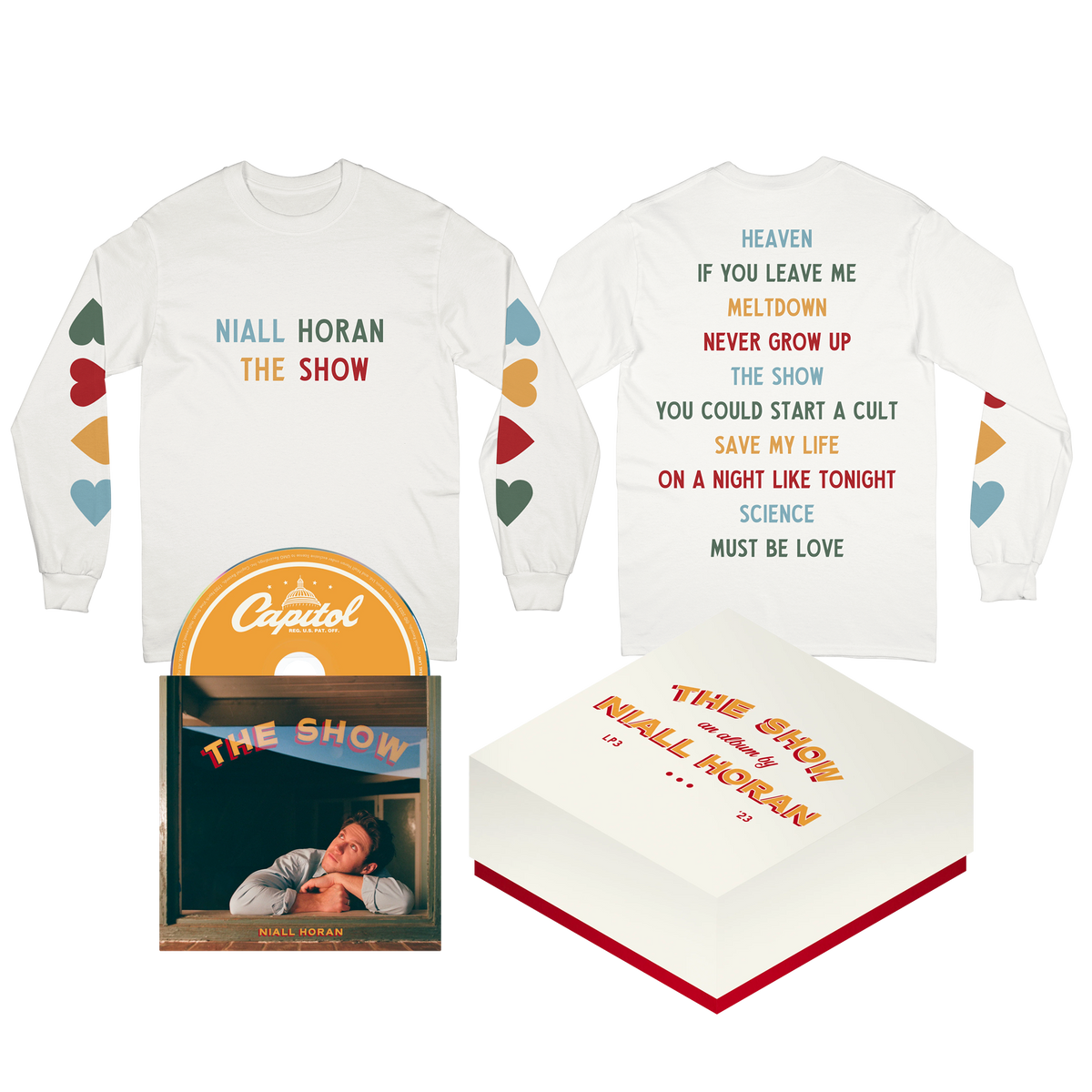 The Show - Tracklist Long Sleeve + CD Box Set - Niall Horan Official Store